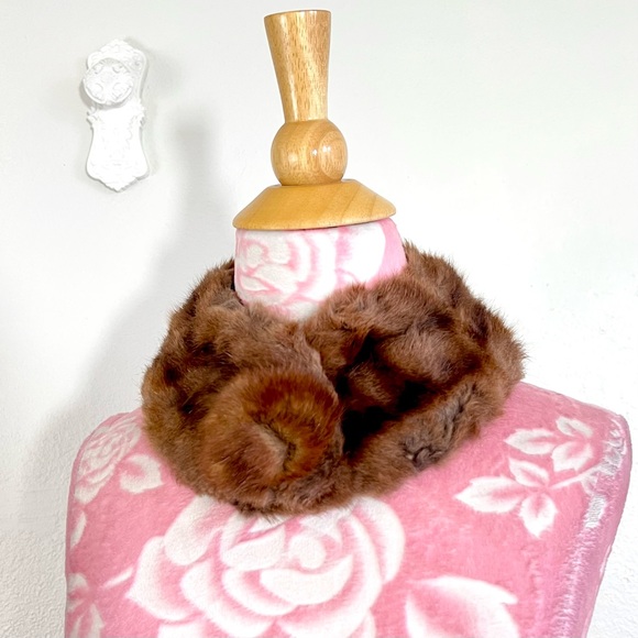 Vintage | Accessories | Vintage 96s Mink Fur Scarf Neck Piece | Poshmark